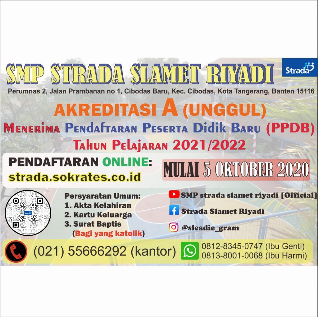 Penerimaan Peserta Didik Baru SMP Strada Slamet Riyadi Tahun Pelajaran 2021-2022 | SMP Strada ...